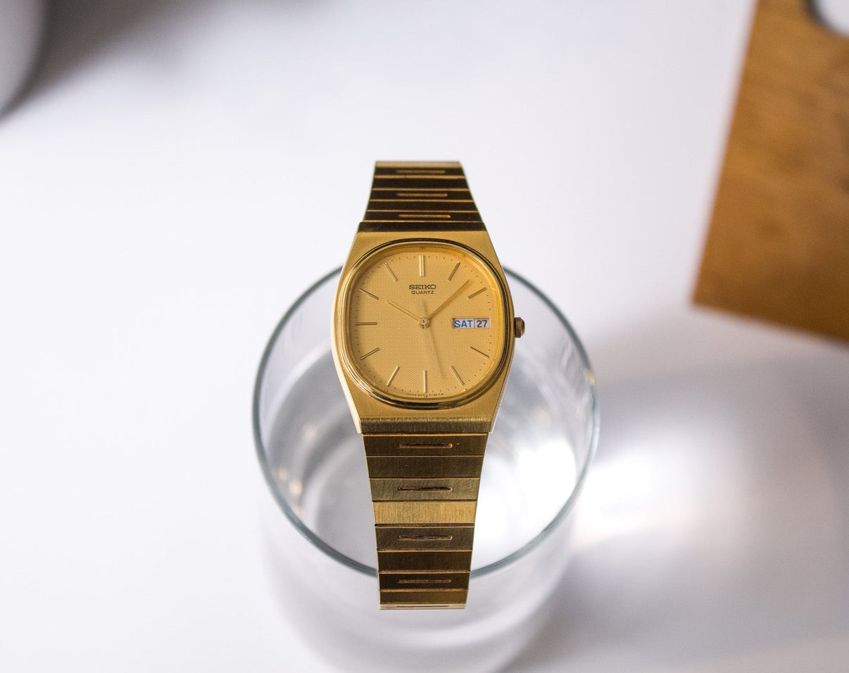 1983 Seiko Gold Tone Men's Quartz Wrist-Watch – Mecalco & Co.