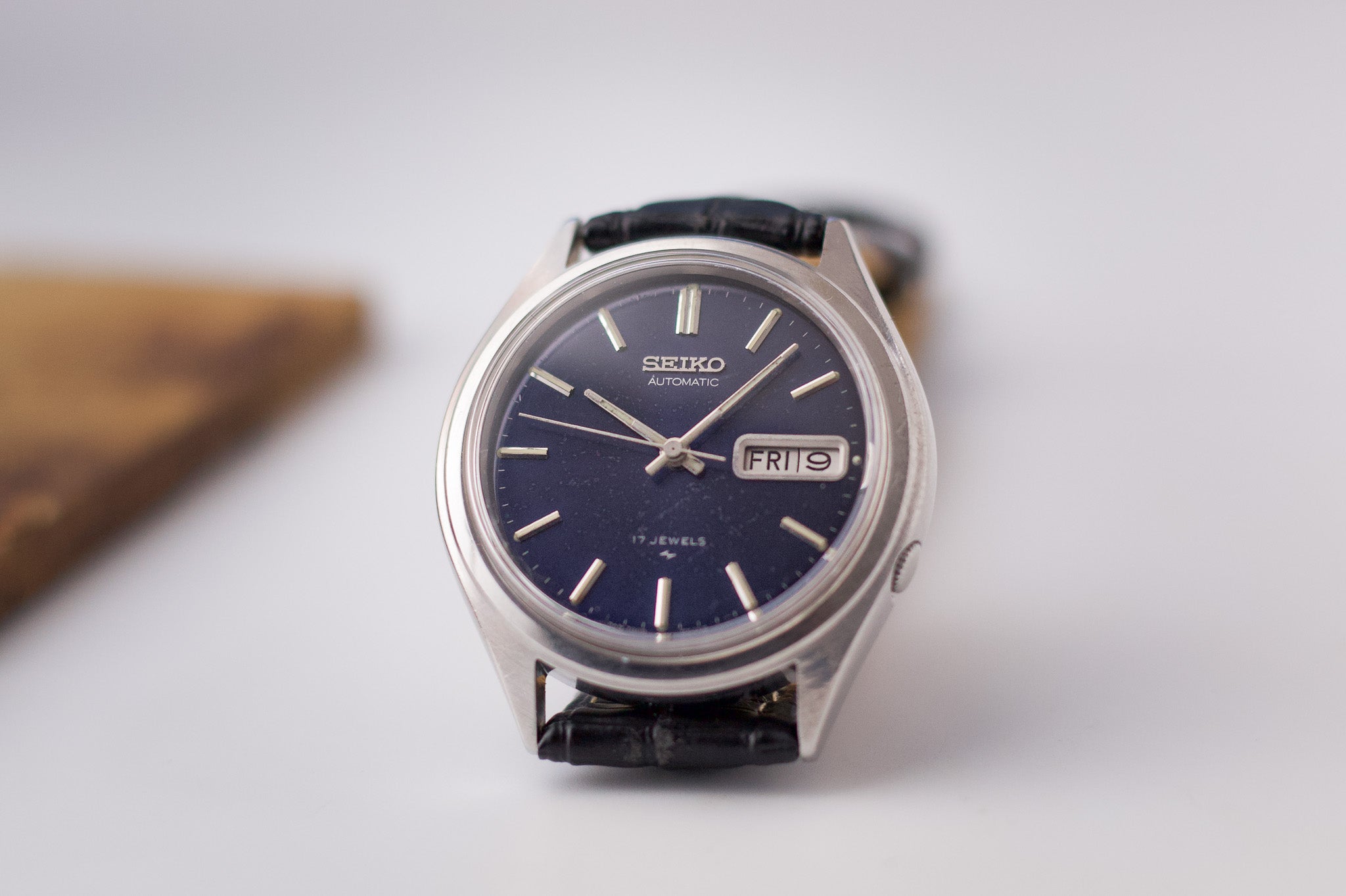 [Serviced] 1980 Seiko Automatic 'Deep Space Blue Dial' Men's Wrist-Wat ...