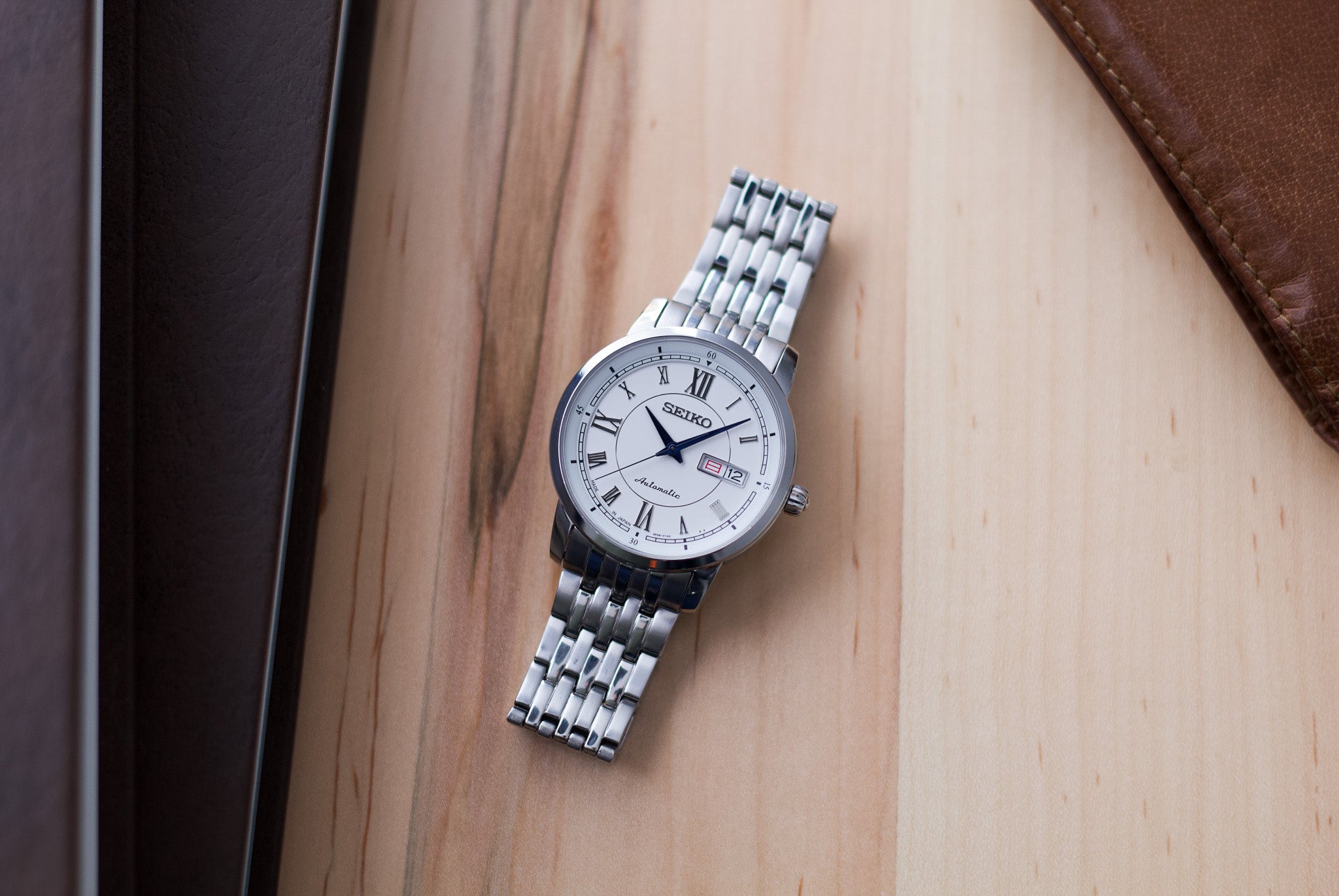 [Serviced] 2015 Seiko Roman Dial Automatic Wrist-Watch – Mecalco & Co.